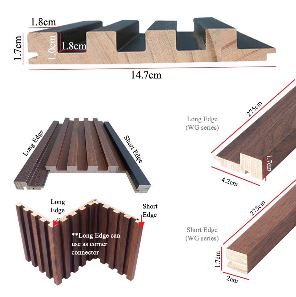 [WG005] Wooden Fluted Panel - Ecotecture Pte Ltd