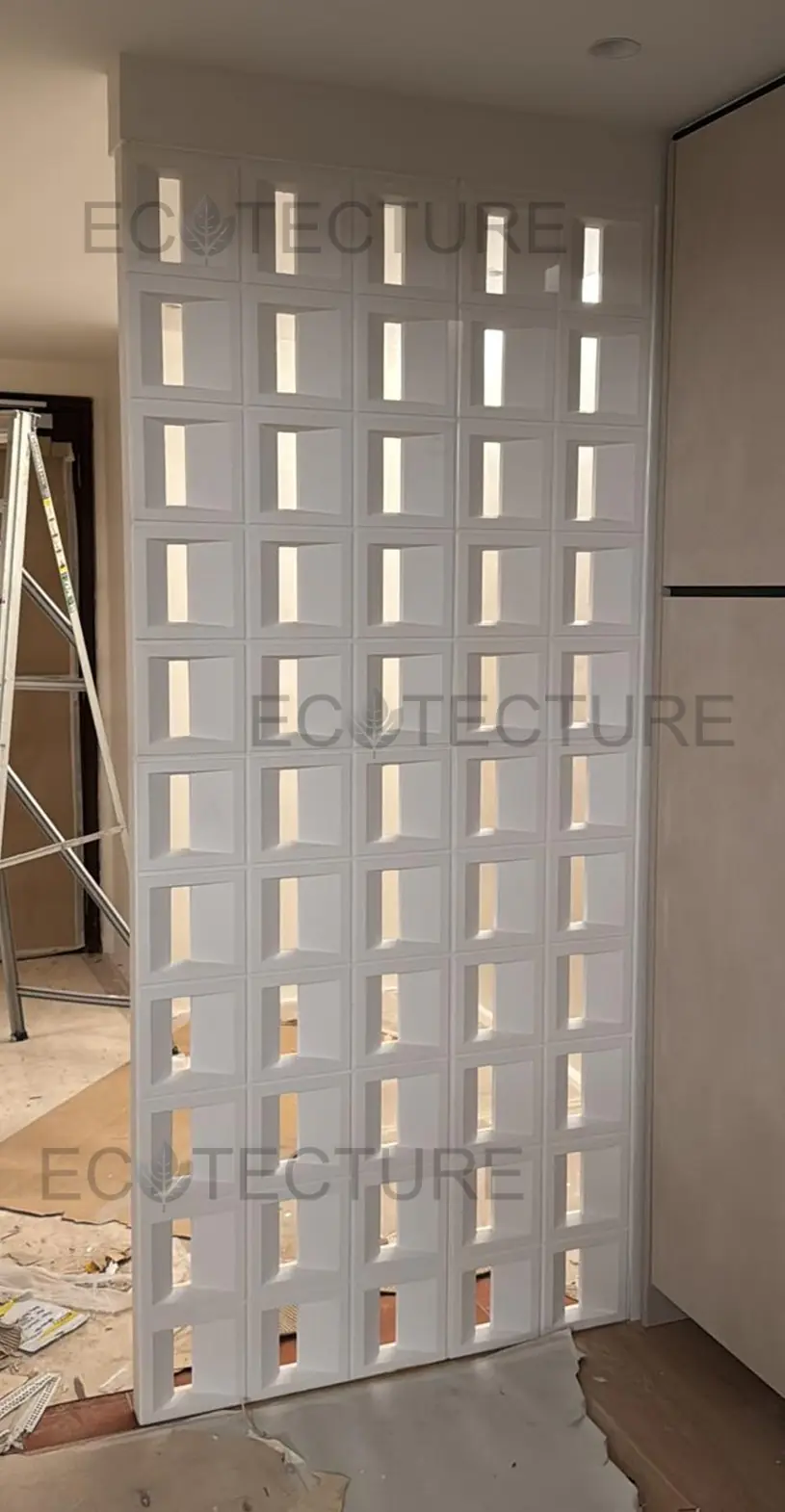 Hollow Brick Installation - Ecotecture Pte Ltd